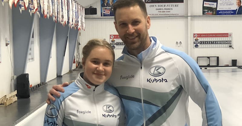 12-year-old daughter teams up with Olympic champ dad Brad Gushue