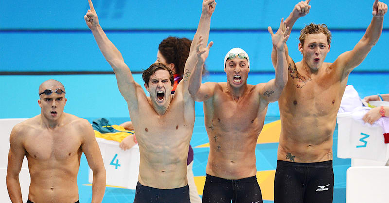 La France remporte le relais 4x100m nage libre | Replay de Londres 2012