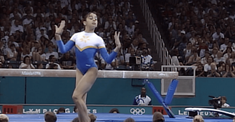 Argentina's Ana Destefano competes at the 1996 Olympics in Atlanta