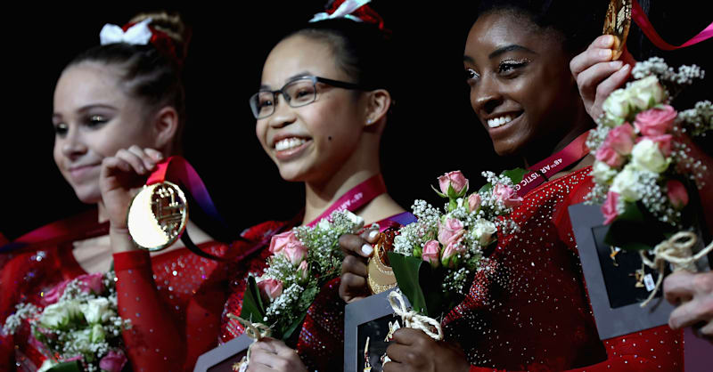 Simone Biles returns to Worlds with team gold in 2018