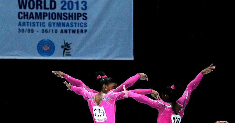 Simone Biles wins beam bronze in 2013