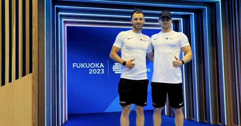 Refugee swimmers Alaa Maso and Eyad Masoud on meeting Michael Phelps