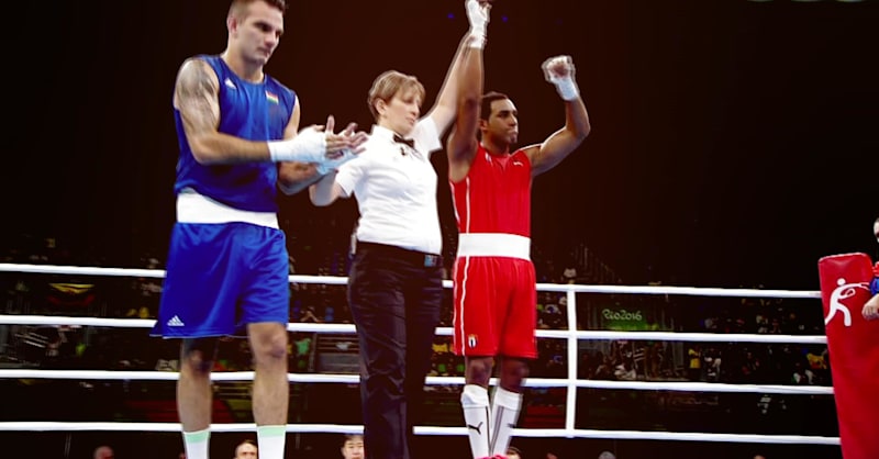 Boxing knockdowns at Rio 2016