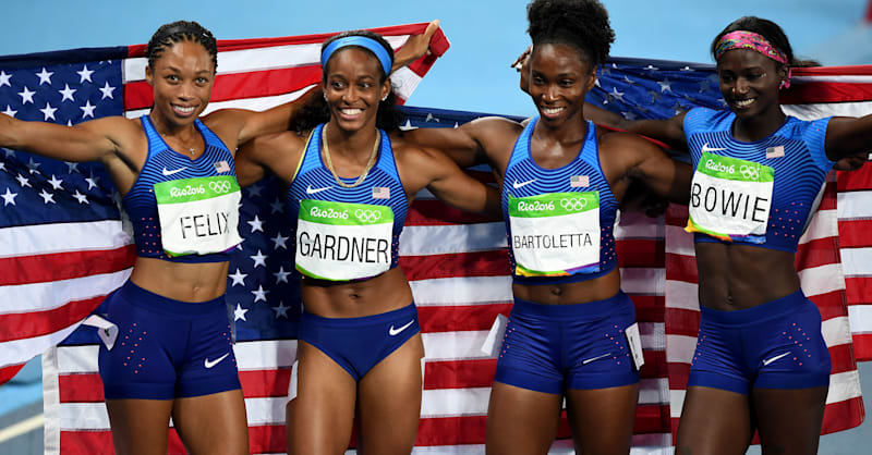 Athlétisme - Relais 4x100m femmes - Jeux Olympiques de Rio 2016
