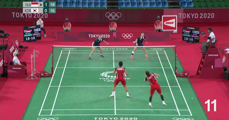 Increíble rally de bádminton