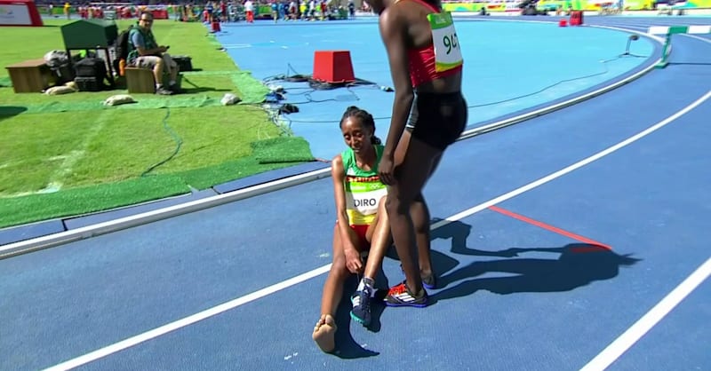 One-shoe Diro captures crowd's heart in Rio