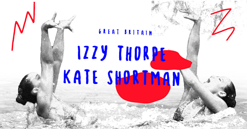 Izzy Thorpe y Kate Shortman, nadadoras artísticas de Gran Bretaña