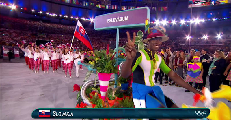 Athletes Parade - Slovakia - Opening Ceremony Olimpic Games Rio 2016